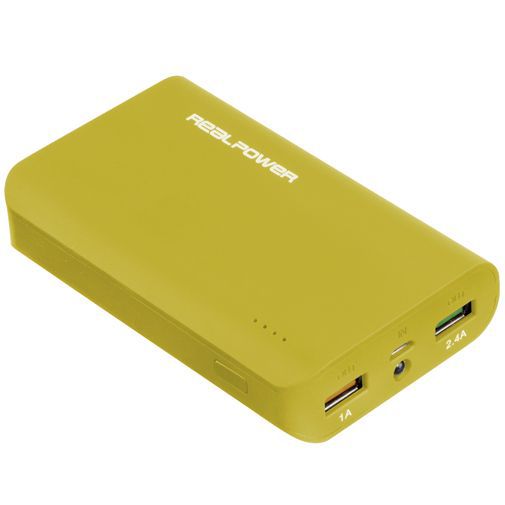 RealPower Powerbank 6000 mAh Yellow - Gomibo.ie