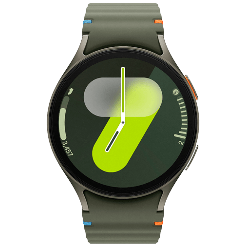 Samsung Galaxy Watch 7 4G 40mm Groen (Groene Rubberen Band) - Belsimpel